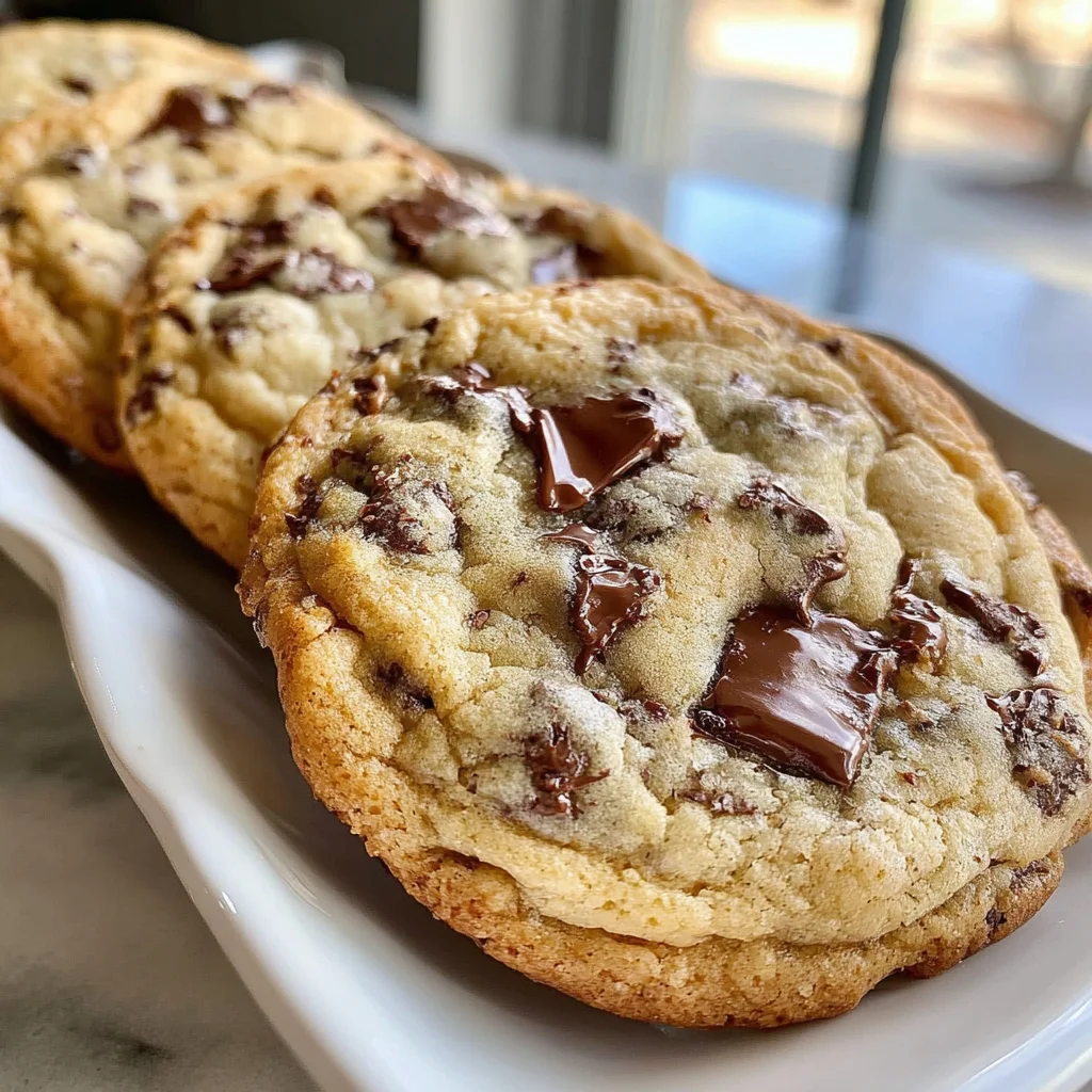 Ultra Thick Bakery Style Chocolate Chip Cookies – Crispy Edges, Gooey ...